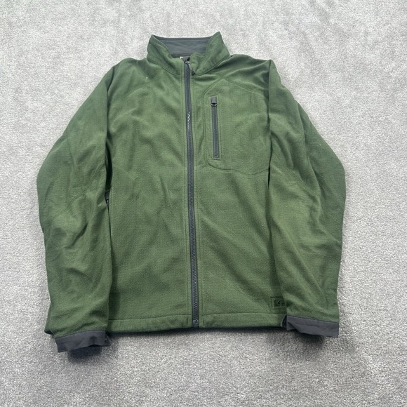 REI | Sweaters | Rei Coop Mens Fleece Zip Up Mock Neck Sweatshirt Size ...